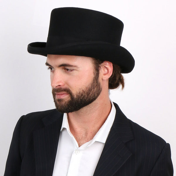 Deadman Walrus Hats Wool Felt 4.5 in. Height Low Crown Top Hat ...