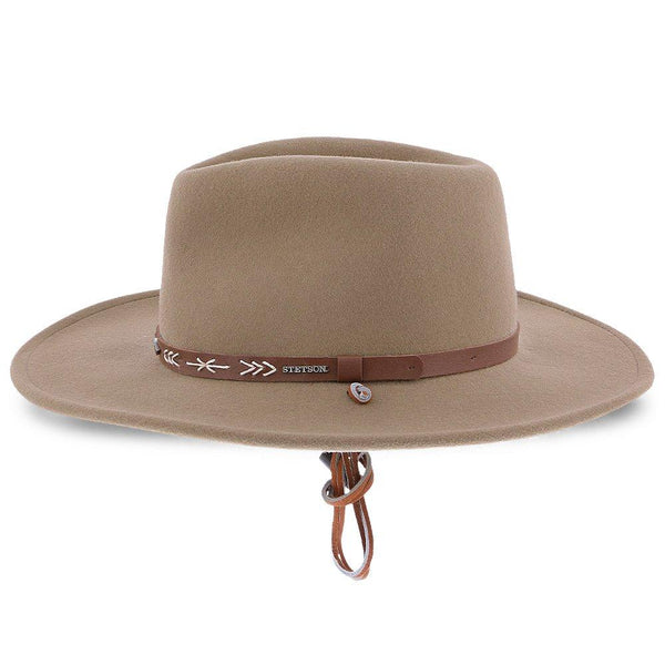 Mens Stetson Santa Fe Wool Crushable Western Hat, black – Fashionable Hats